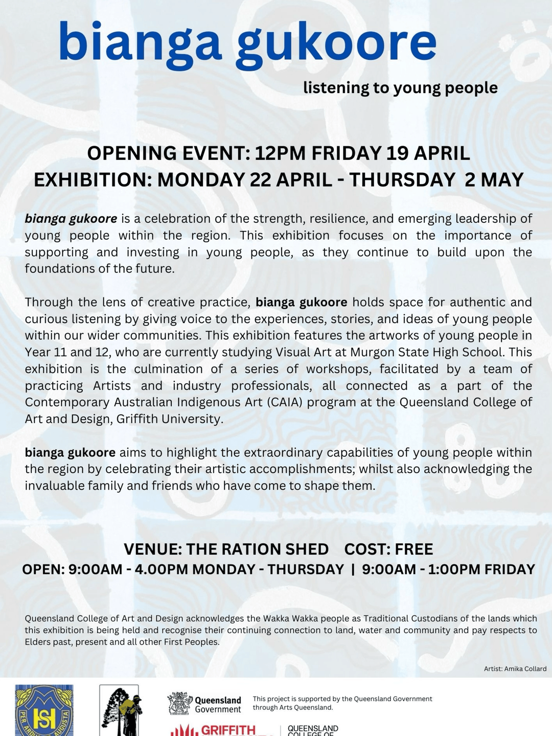 Bianga Gukoore - Listening to young people – Ration Shed Museum